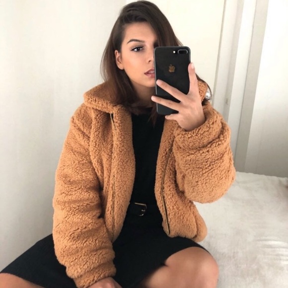 Jackets & Coats | Women Coat Teddy Bear Fleece Faux Fluffy Coat Jackets ...